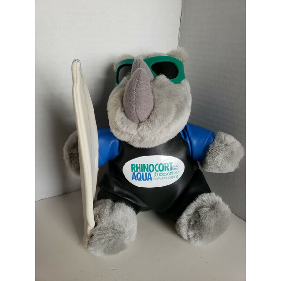 Toys | Rhinocort Aqua Nasal Spray Plush Stuffed Animal Rhinoceros ...